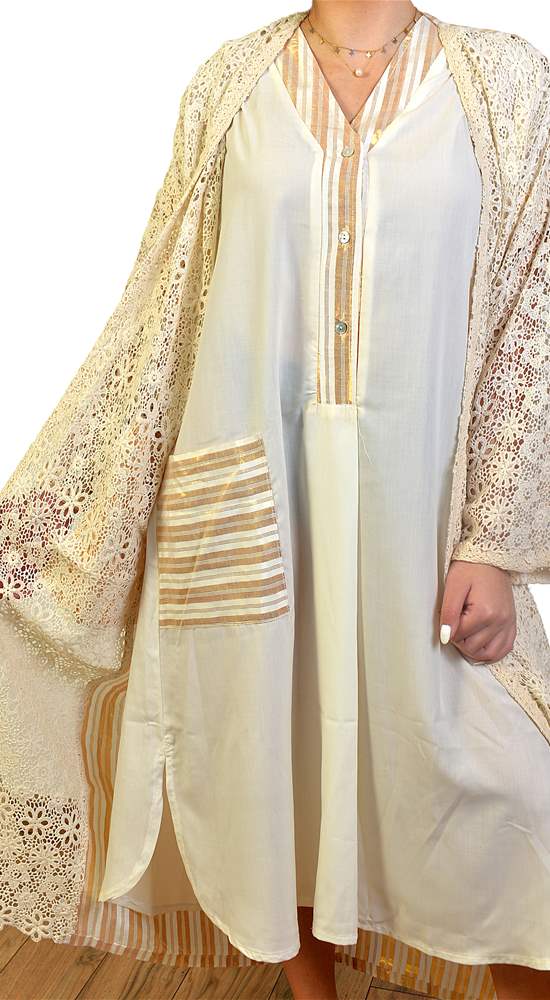 BD016 Lebanese Handmade Cotton Dress | Lebanese Handmade - Women ...